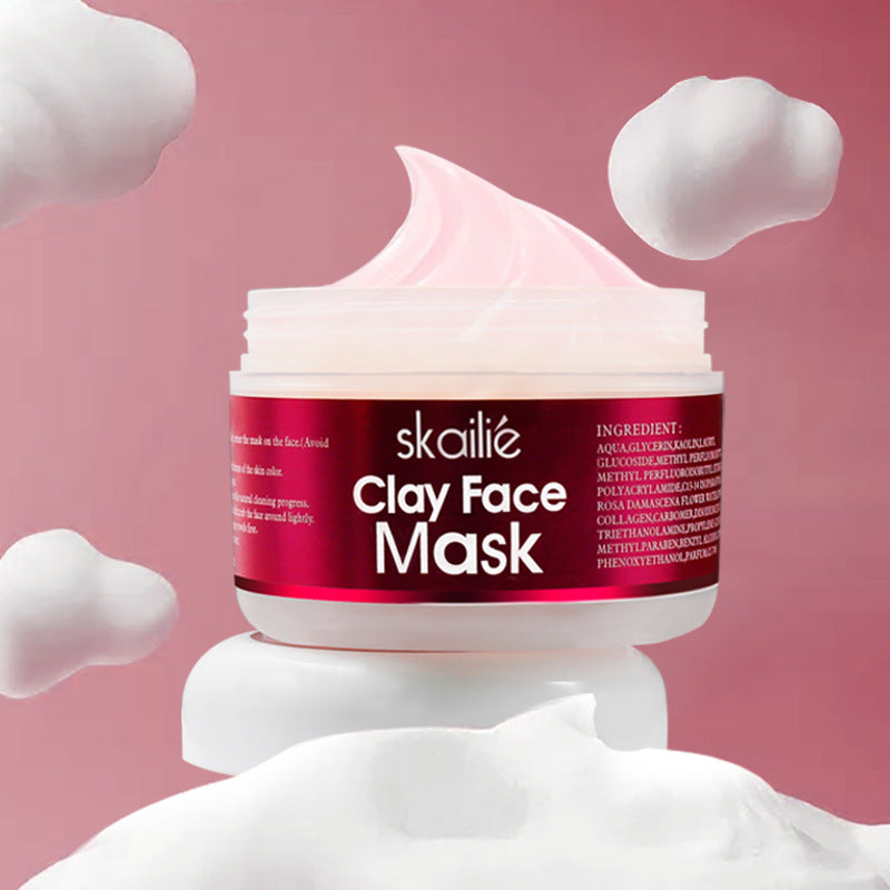 Skailié Clay Face Mask – Purifying & Hydrating Clay Facial Mask – Yuria